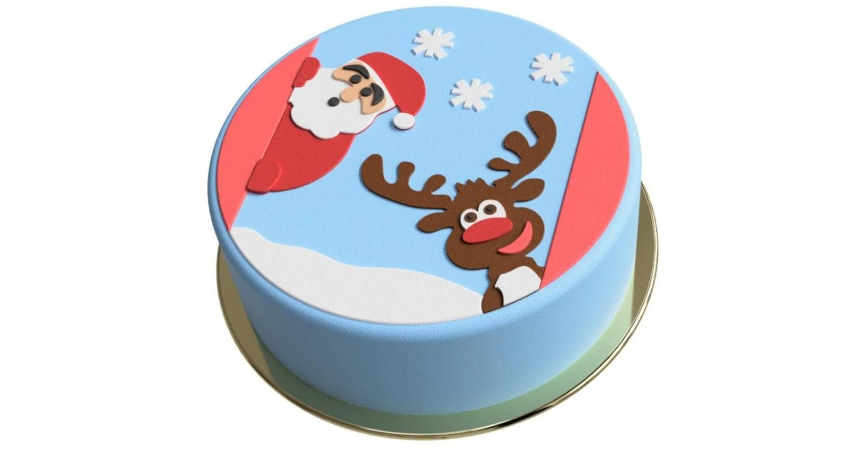 Mikulás és Rudolf torta készítő készlet | gyerekeknek – Cakebyou
